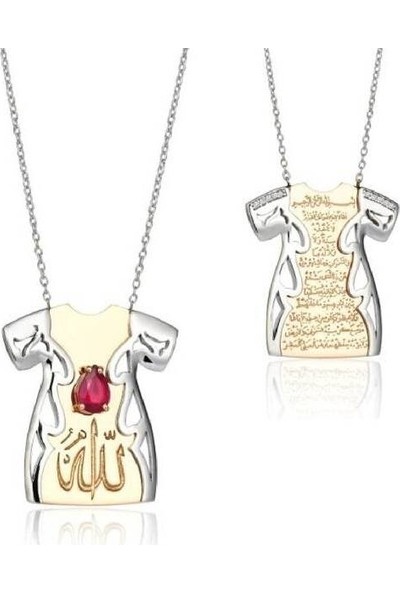 Altınbaş Pırlantalı Yakut Kolye EED531-14K