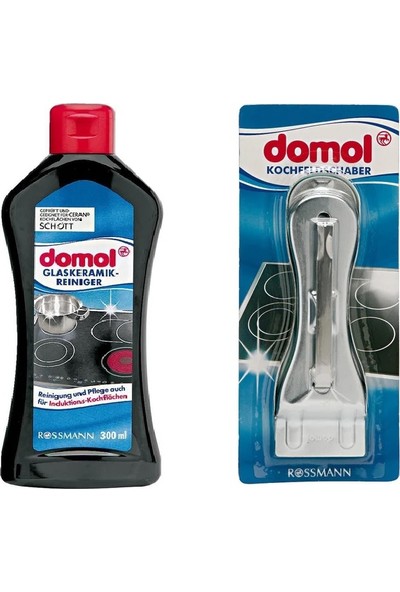 Domol Seramik Cam Temizleyici 300 ml &Temizleme Malası