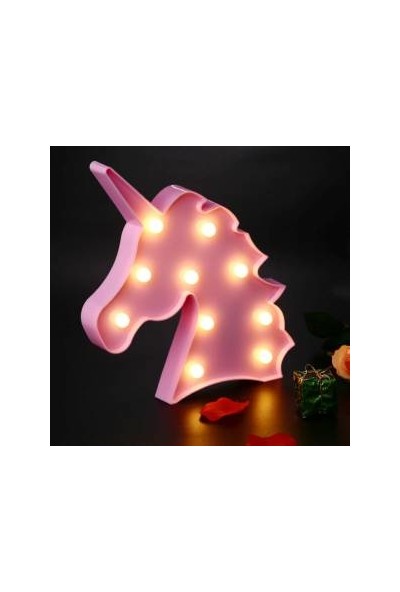 Milagros Pembe Unicorn LED Lamba Milagros Pembe Unicorn LED Lamba