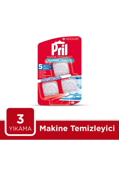 Pril Bulaşık Makinesi Deterjanı Makine Temizleyici Kapsül 3 Yıkama Pril Bulaşık Makinesi Deterjanı Makine Temizleyici Kapsül 3 Yıkama