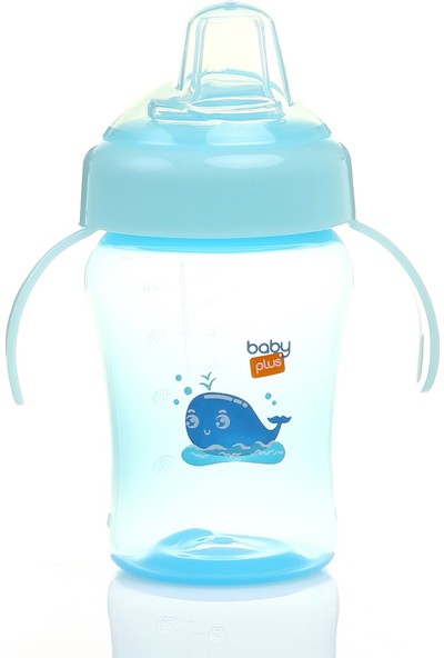 Baby&Plus Antikolik Akıtmaz Kulplu PP Bardak 240 ml Mavi Baby&Plus Antikolik Akıtmaz Kulplu PP Bardak 240 ml Mavi