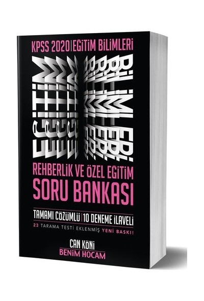 Benim Hocam 2020 KPSS Eğitim Bilimleri Rehberlik Ve Özel Eğitim Soru Bankası - Can Köni Benim Hocam 2020 KPSS Eğitim Bilimleri Rehberlik Ve Özel Eğitim Soru Bankası - Can Köni