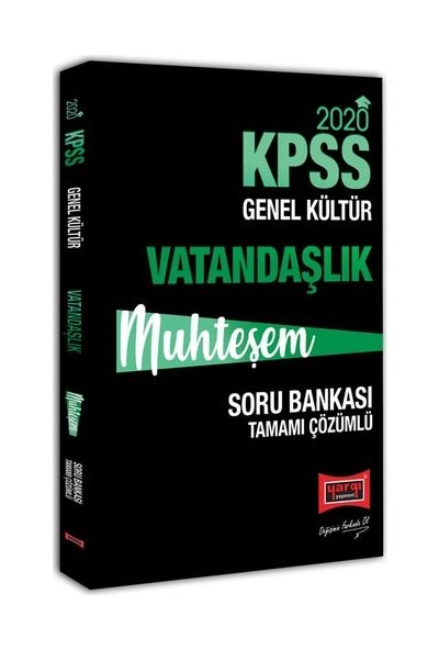 Yargı Yayınevi 2020 KPSS Muhteşem Vatandaşlık Tamamı Çözümlü Soru Bankası