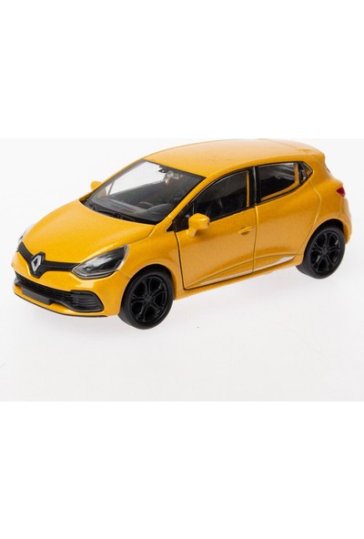 Welly 1:36 Ölçek Diecast Çek-Bırak Renault Clio Rs -Sarı