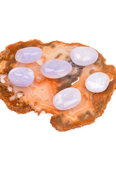 Taş Sandığı Mavi Kalsedon Taşı Kütle Taş Sandığı Mavi Kalsedon Taşı Kütle