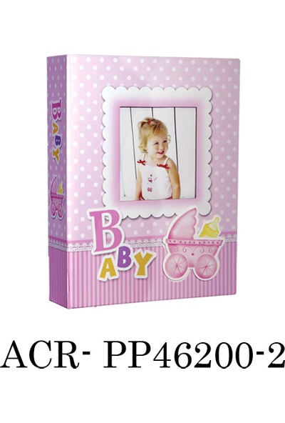 ACR 200’lük 10 x 15 cm Bebek Fotoğraf Albümü Pembe