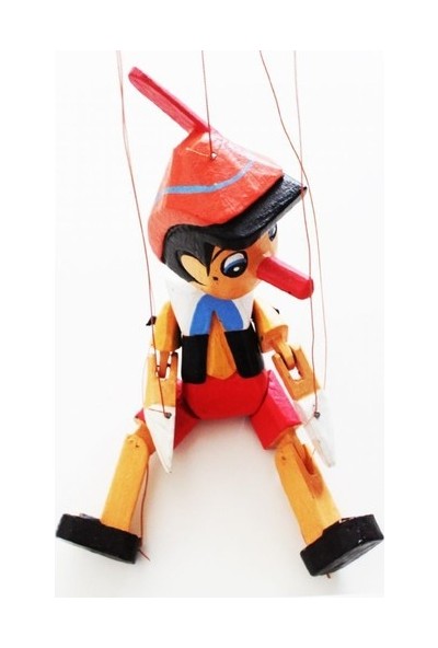 Gökçe Doğal Ahşap Pinokyo Kukla Ipli Büyük Boy 33 cm Gökçe Doğal Ahşap Pinokyo Kukla Ipli Büyük Boy 33 cm