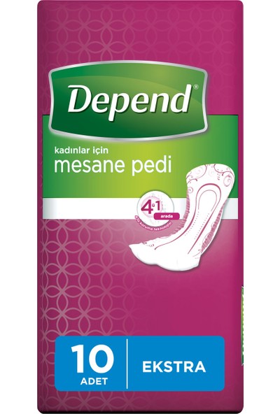 Depend Kadın Mesane Pedi Ekstra 10'lu Depend Kadın Mesane Pedi Ekstra 10'lu