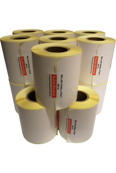 Kalite Barkod 100x150 Termal Etiket - 15 Rulo Barkod Etiketi Kalite Barkod 100x150 Termal Etiket - 15 Rulo Barkod Etiketi