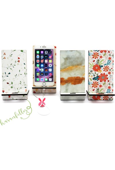 Keskin Color Ahşap Telefonluk Karanfiller