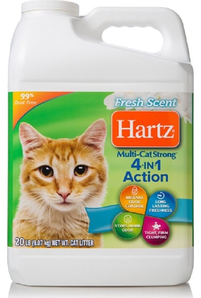 Hartz Yüksek Emici Fresh Topaklaşan Kedi Kumu 9,07 kg Hartz Yüksek Emici Fresh Topaklaşan Kedi Kumu 9,07 kg
