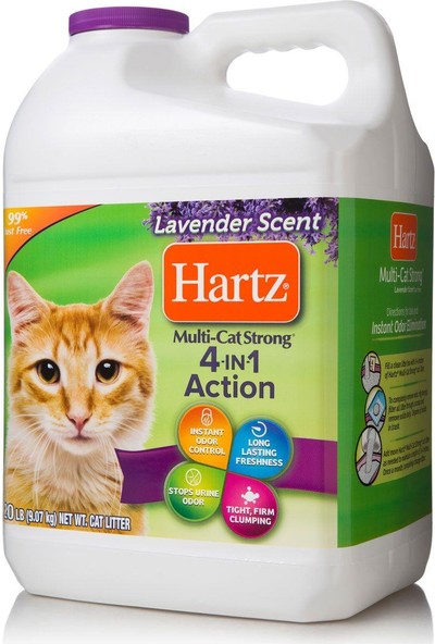 Hartz Yüksek Emici Lavantalı Topaklaşan Kedi Kumu 9,07 kg