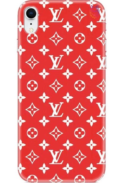 Wolf Dizayn Apple iPhone XR Kırmızı Silikon Kılıf - Supreme 6