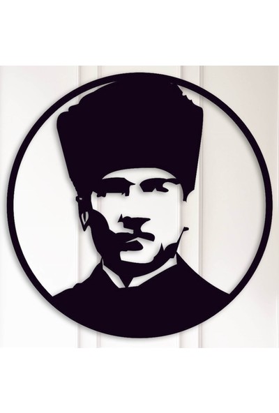 Lookshome Atatürk Ahşap Tablo