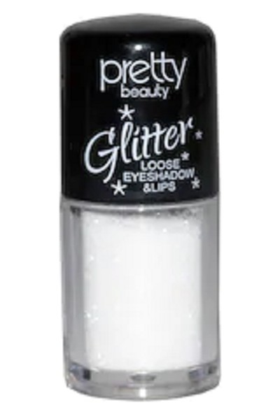 Pretty Beauty Glitter Toz Sim Beyaz -01