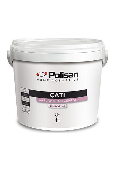 Polisan Çatı Elyaflı Kaplama Malzemesi Beyaz 20 kg