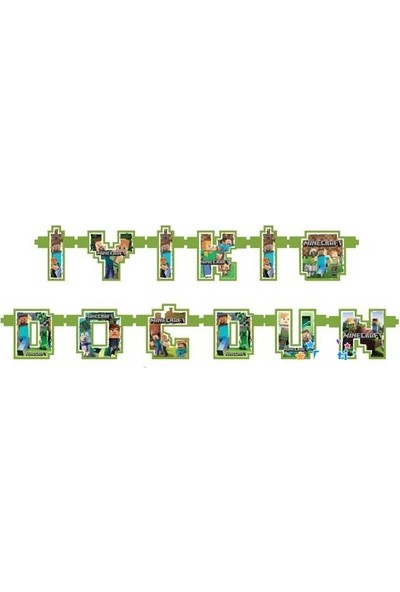 Happyland Minecraft İyiki Doğdun Yazı Banner Happyland Minecraft İyiki Doğdun Yazı Banner