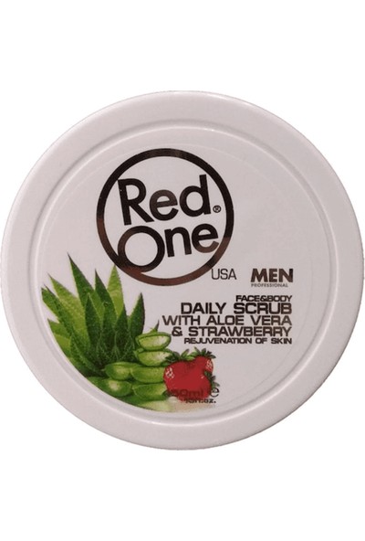 Red One Çilek+Aloe Vera Yüz+Vücut Peelingi 450 ml