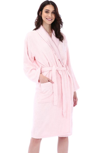 Hepsi Home Bornoz Pembe Xl Beden