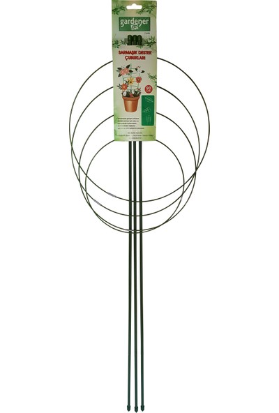 Gardener 53698 Tırmanan Bitkiler İçin Halkalı Destek (Sarmaşık) Çubuğu - 90 cm Gardener 53698 Tırmanan Bitkiler İçin Halkalı Destek (Sarmaşık) Çubuğu - 90 cm