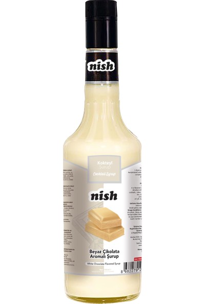 Nish Beyaz Çikolata Aromalı Şurup 700 ml