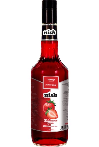 Nish Çilek Aromalı Şurup 700 ml