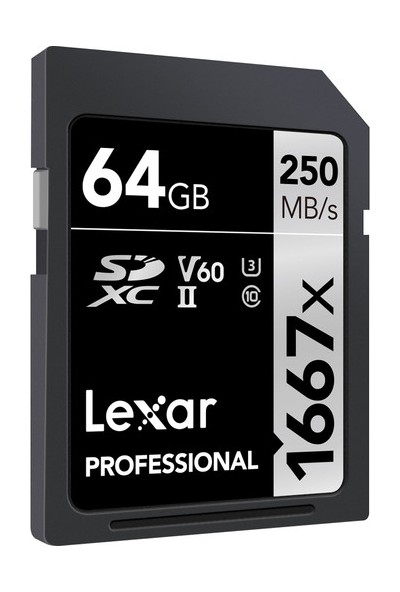 Lexar 64GB 250MB/s SD Hafıza Kartı