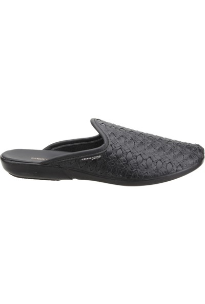 Ceyo Pierro - 7 Günlük Damatlık Çeyiz Ev İçi Erkek Terlik Siyah