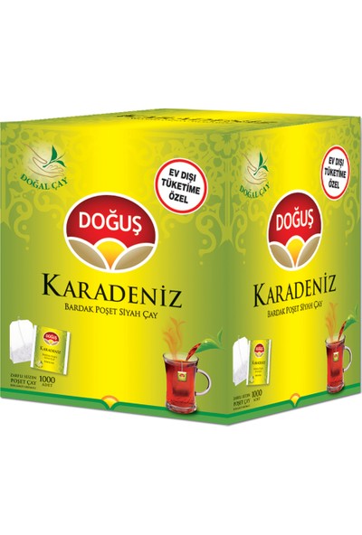 Doğuş Karadeniz Bardak Poşet Çay 1000'li Doğuş Karadeniz Bardak Poşet Çay 1000'li