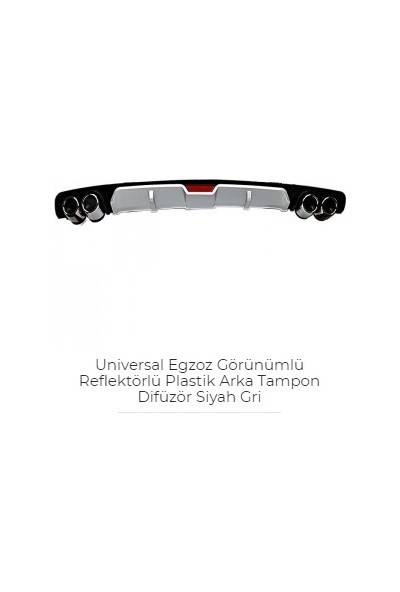 Üniversal Refrektörlü Difüzör Gri