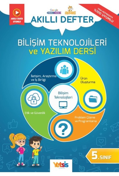 Yetsis Yayınları Bilişim Teknolojileri ve Yazılım Dersi 5. Sınıf Akıllı Defter Yetsis Yayınları Bilişim Teknolojileri ve Yazılım Dersi 5. Sınıf Akıllı Defter