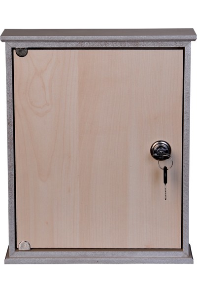Selena Büyük Kilitli Ahşap Anahtar Dolabı AkçaAnahtarlık