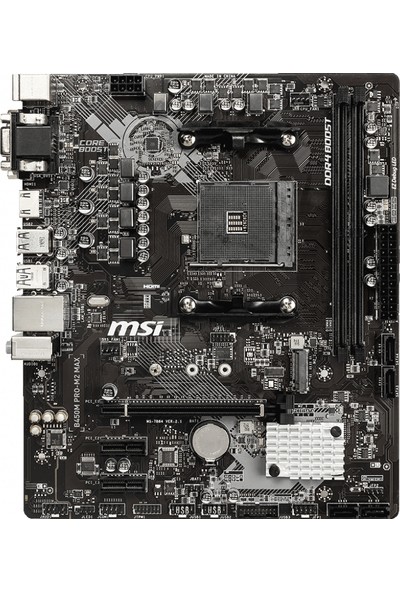 MSI B450M PRO-M2 MAX AM4 DDR4 3466(OC) DVI VGA HDMI M.2 USB3.2 mATX Anakart MSI B450M PRO-M2 MAX AM4 DDR4 3466(OC) DVI VGA HDMI M.2 USB3.2 mATX Anakart