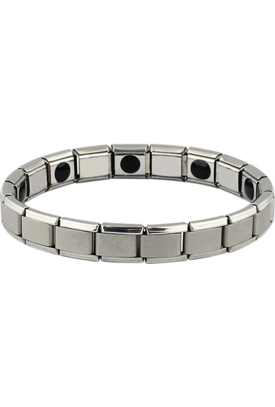 VipBT Turmalin Titanyum Çelik Enerji ve Denge Bilekliği