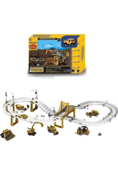 Furkan Toys Pilli İnşaat Pisti Yol Seti Furkan Toys Pilli İnşaat Pisti Yol Seti