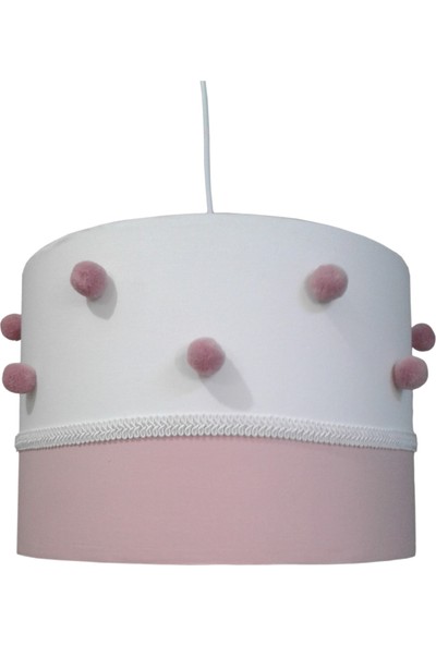 Ege Light Pudra Ponpon Çocuk Odası Avize Sarkıt