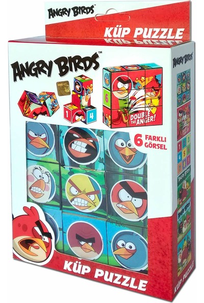 Laço Kids Angry Birds 9'lu Küp Puzzle Laço Kids Angry Birds 9'lu Küp Puzzle