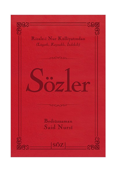 Sözler (Çanta Boy 2 Renk)