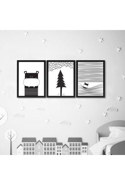 Minik Ayı Bebek Odası 3’lü Saklanan Hippo Çerçeve Seti Minik Ayı Bebek Odası 3’lü Saklanan Hippo Çerçeve Seti