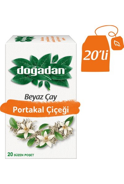 Doğadan Portakal Çiçekli Beyaz Çay