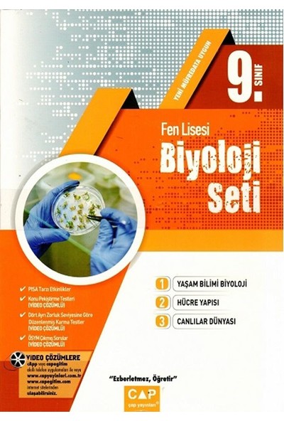 Çap Yayınları 9. Sınıf Fen Lisesi Biyoloji Seti Çap Yayınları 9. Sınıf Fen Lisesi Biyoloji Seti
