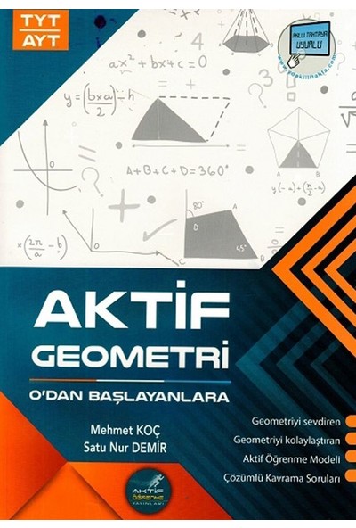 Aktif Öğrenme Yayınları TYT AYT Geometri 0 dan Başlayanlara - Mehmet Koç Aktif Öğrenme Yayınları TYT AYT Geometri 0 dan Başlayanlara - Mehmet Koç