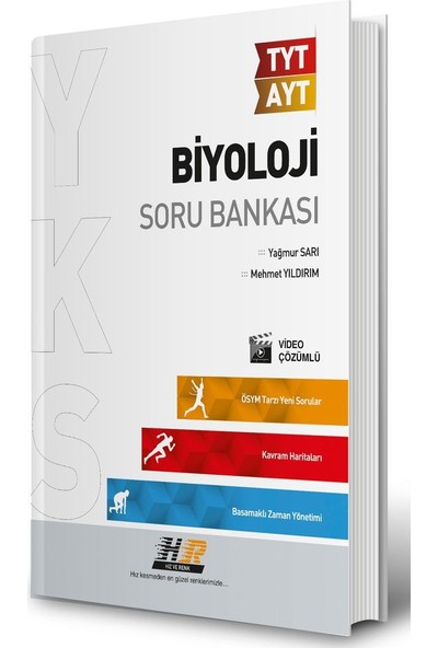 Hız ve Renk Yayınları Tyt Ayt Biyoloji Soru Bankası - Mehmet Yıldırım