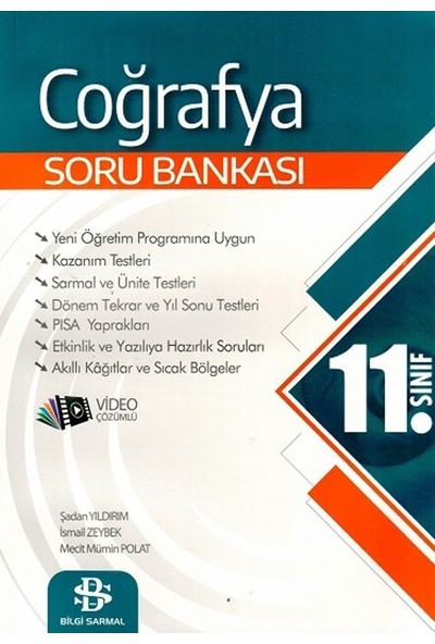 Bilgi Sarmal Yayınları 11. Sınıf Coğrafya Soru Bankası - İsmail Zeybek Bilgi Sarmal Yayınları 11. Sınıf Coğrafya Soru Bankası - İsmail Zeybek