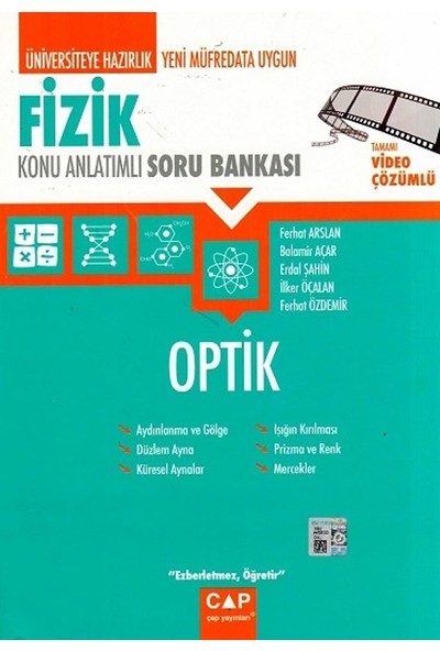 Çap Yayınları Fizik Optik Konu Anlatımlı Soru Bankası - Balamir Açar