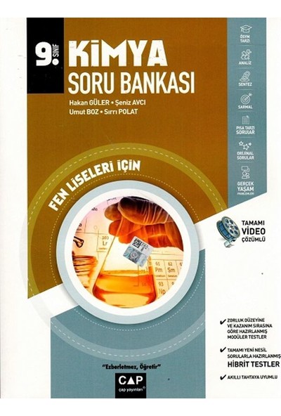 Çap Yayınları 9. Sınıf Fen Lisesi Kimya Soru Bankası - Hakan Güler Çap Yayınları 9. Sınıf Fen Lisesi Kimya Soru Bankası - Hakan Güler