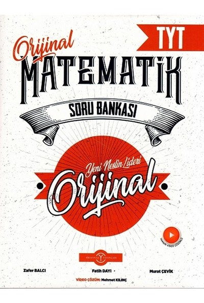 Orijinal Yayınları TYT Orijinal Matematik Soru Bankası - Fatih Dayı Orijinal Yayınları TYT Orijinal Matematik Soru Bankası - Fatih Dayı