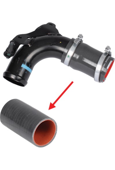 IBRAS VOLVO V50 / C30 / V40 / S40 / S60 / V60 / S80 / V70 1.6 D Turbo Hortumu Metal Parça Hariç