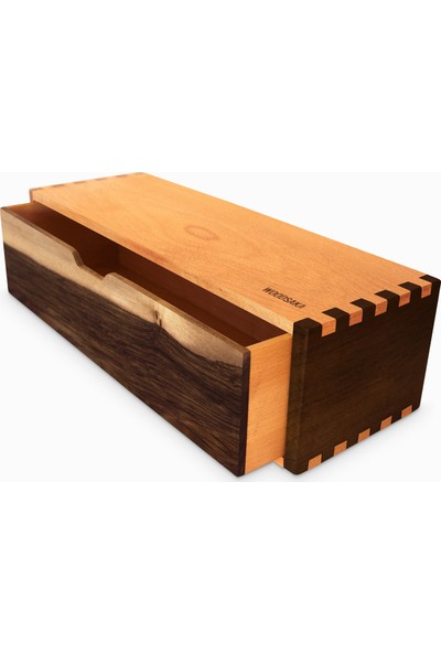 Woodsaka Desna Çekmeceli Saklama Kutusu Tekli Büyük Boy Woodsaka Desna Çekmeceli Saklama Kutusu Tekli Büyük Boy