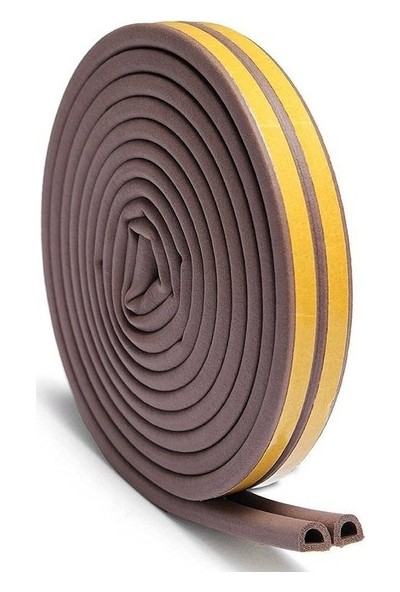 Kapı ve Pencere Izolasyon Bandı/fitili 10 Metre x 2 (20MT) Kahverengi